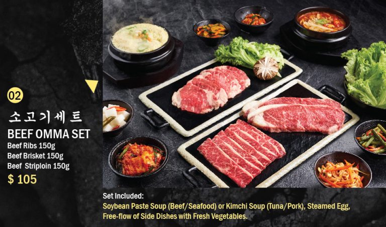 Menu – OMMA Korean Charcoal BBQ